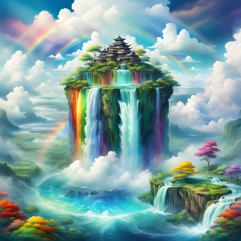 Rainbow Land - AI Generated Artwork - NightCafe Creator