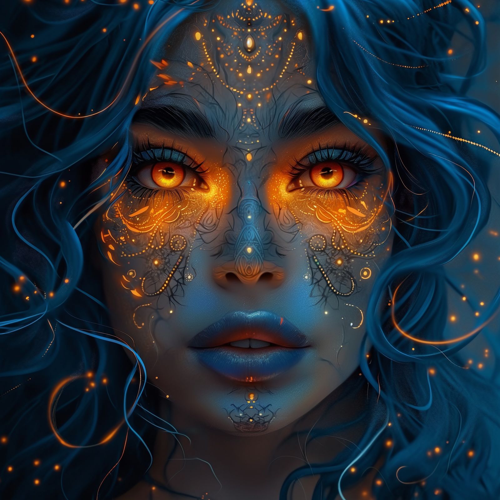 Blue Oracle - AI Generated Artwork - NightCafe Creator