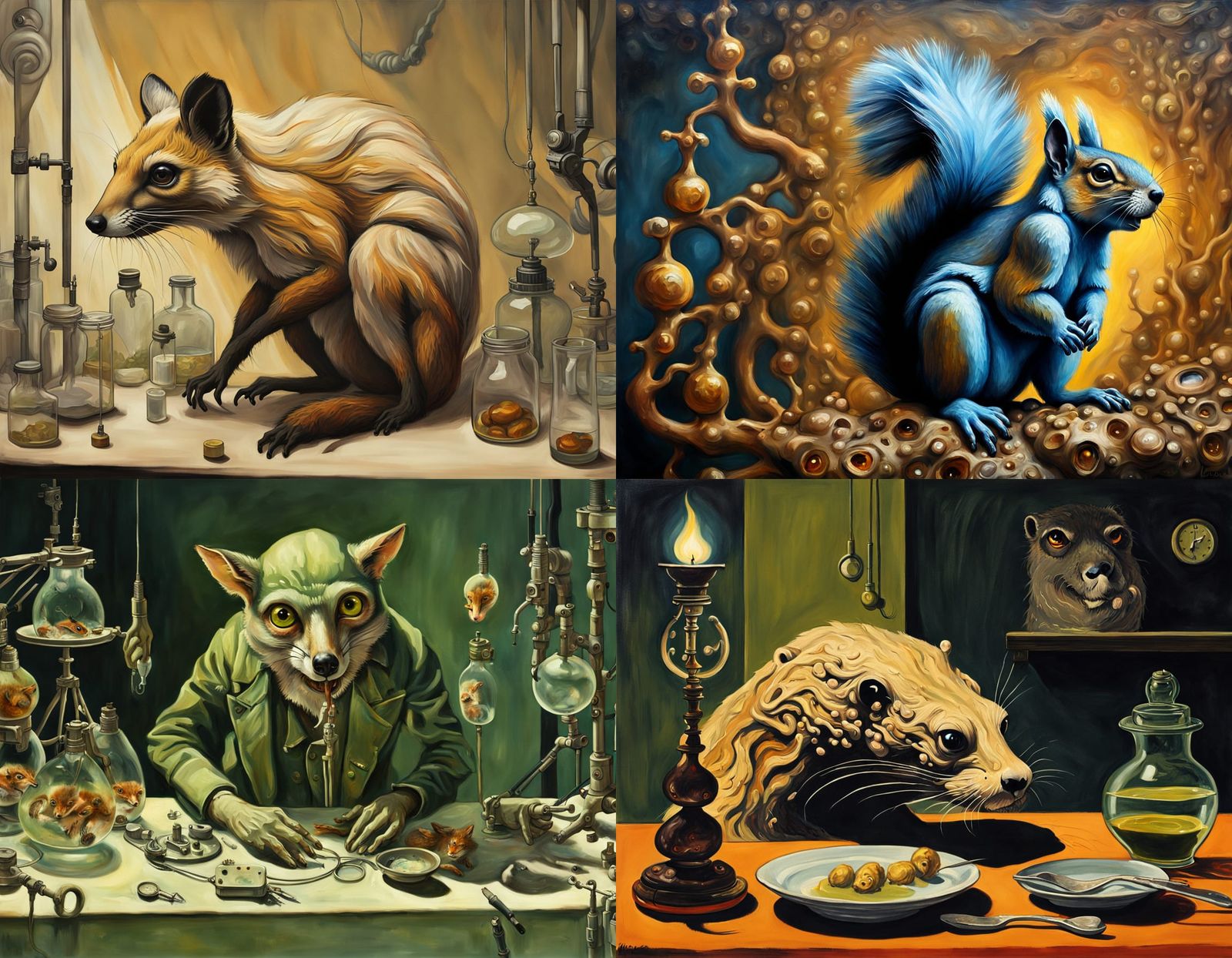 Deformed Creature in a Nasty 1940s Experiment - AI Art