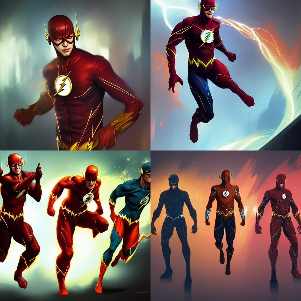 the flash men 8k resolution concept art by Greg Rutkowski dynamic ...