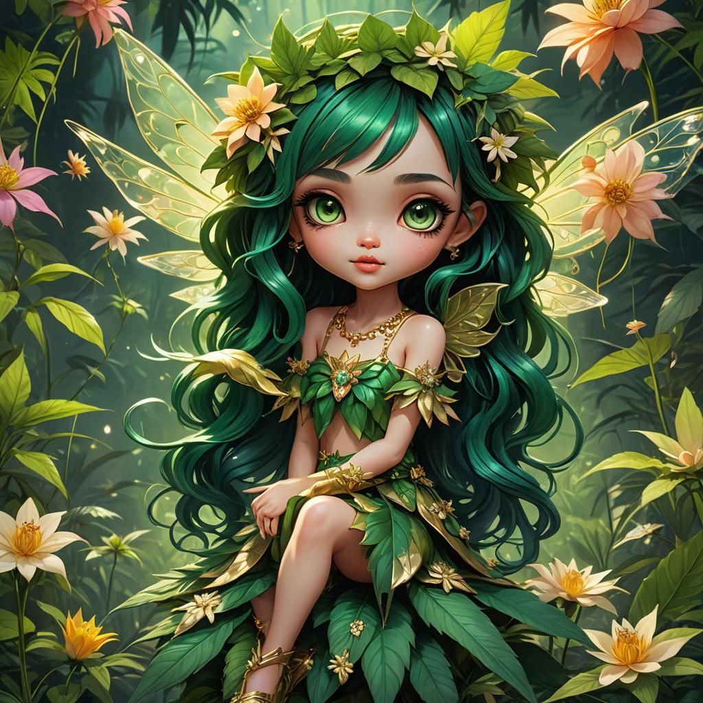 Cannabis fairy - AI Generated Artwork - NightCafe Creator