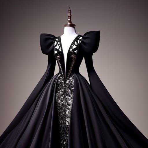 Black gothic met gala dress& ethereal vibes& beautiful craftsmanship ...