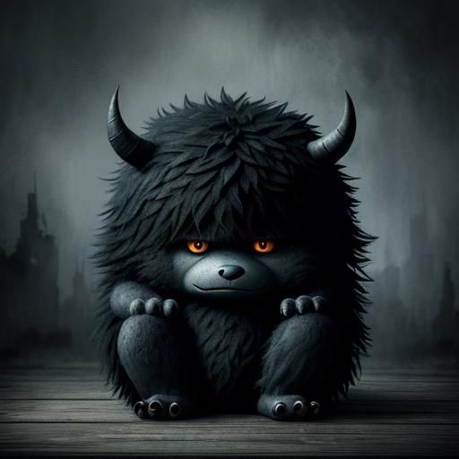 Charming dark monster - AI Generated Artwork - NightCafe Creator