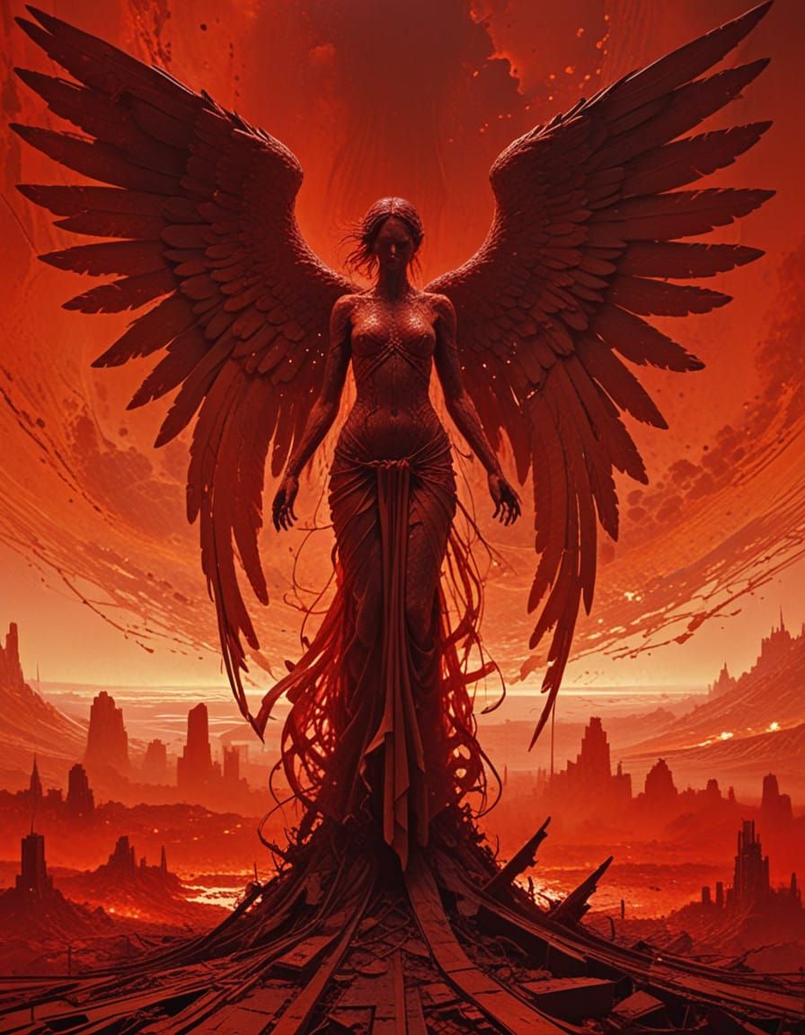 behold his works - Surreal Angel Unveils Dark, Futuristic Me...