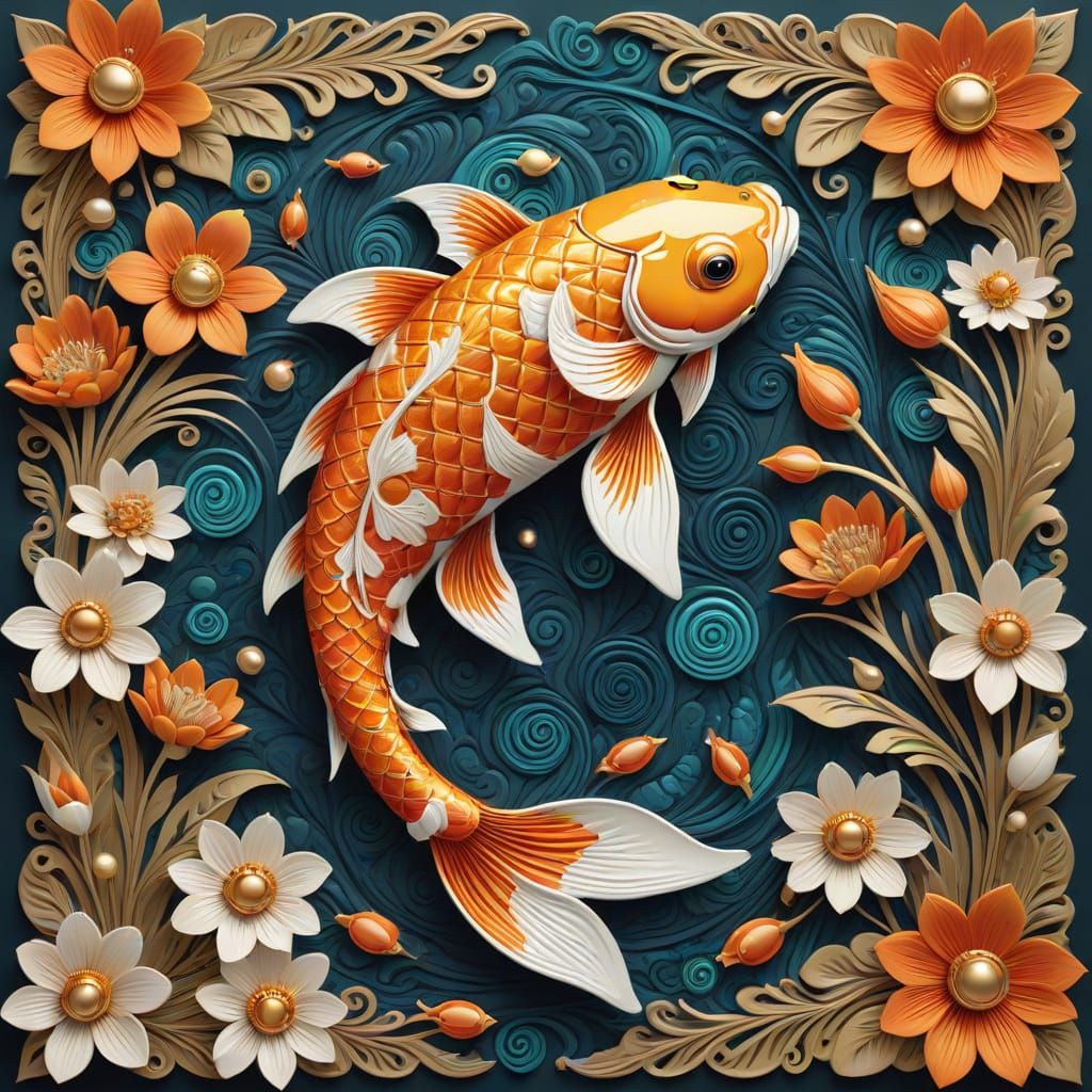 a coy koi - a coy koi