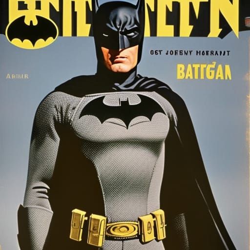 Vintage Batman Magazine Cover (Slight Variant) - AI Generated Artwork ...