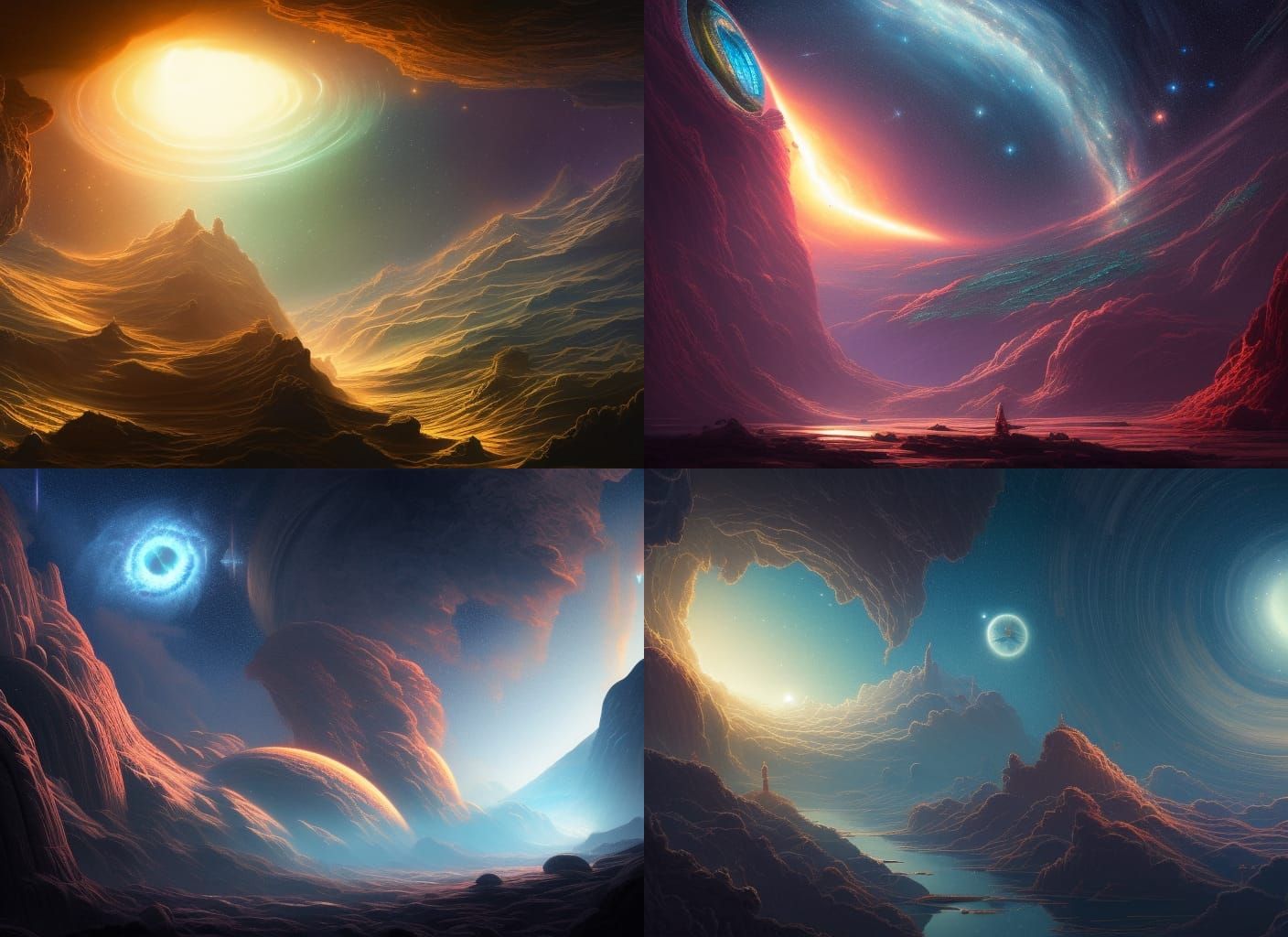 Alien Worlds - AI Generated Artwork - NightCafe Creator