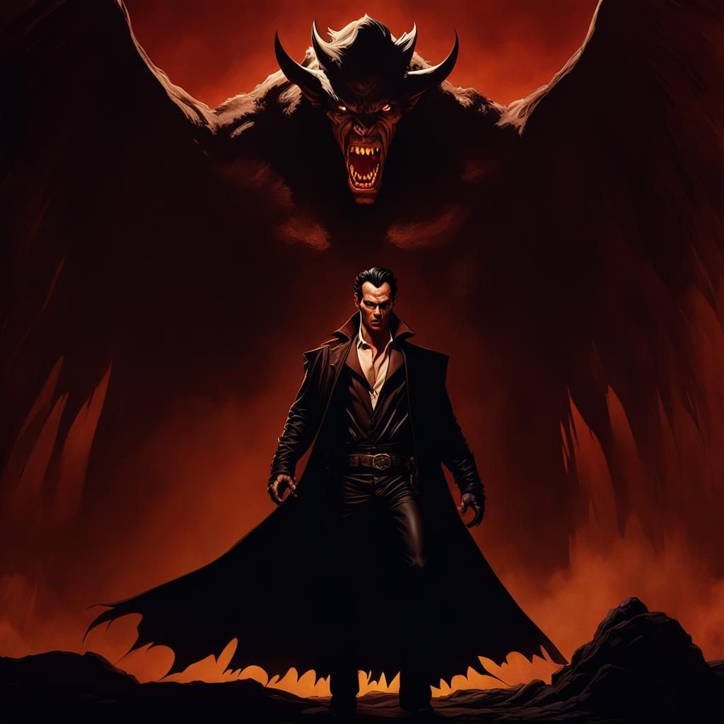 Andreas, Vampire Cowboy - AI Generated Artwork - NightCafe Creator