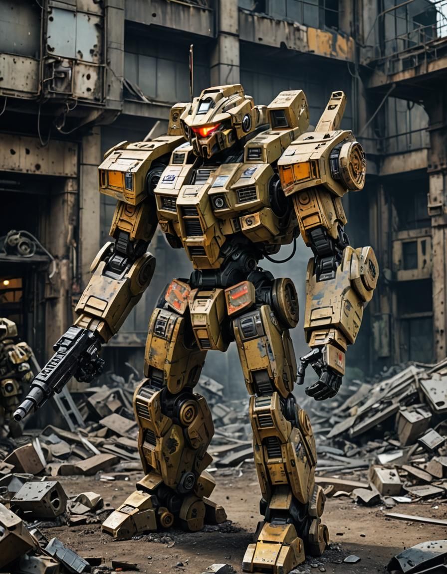 Wasp Light BattleMech - AI Generated Artwork - NightCafe Creator