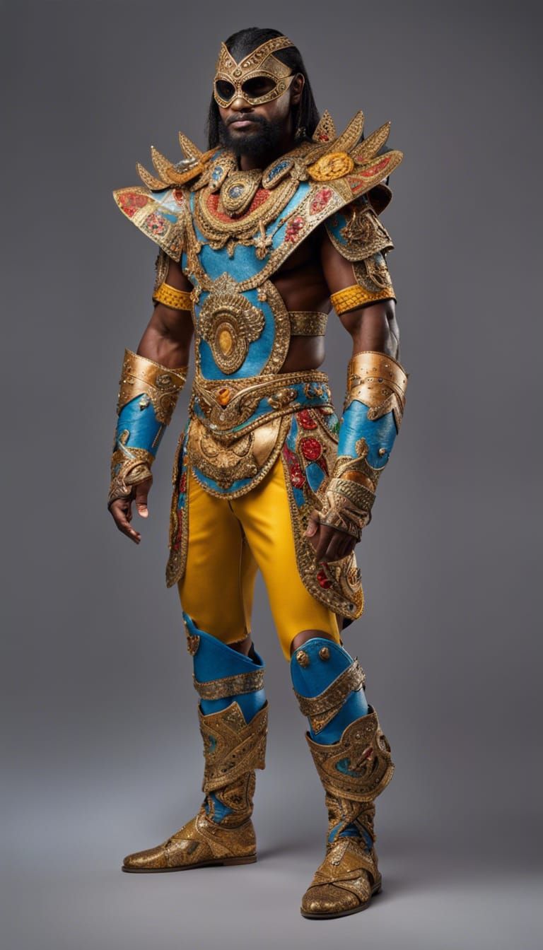 Masked wrestlers - AI Generated Artwork - NightCafe Creator