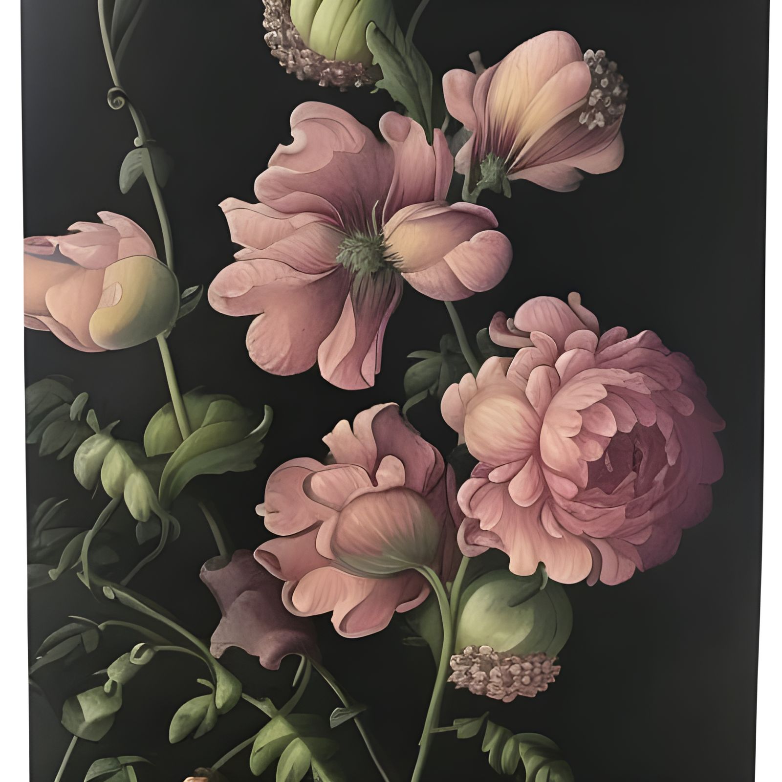 Antique watercolor painting of striking, bbeautiful highly detailed ...