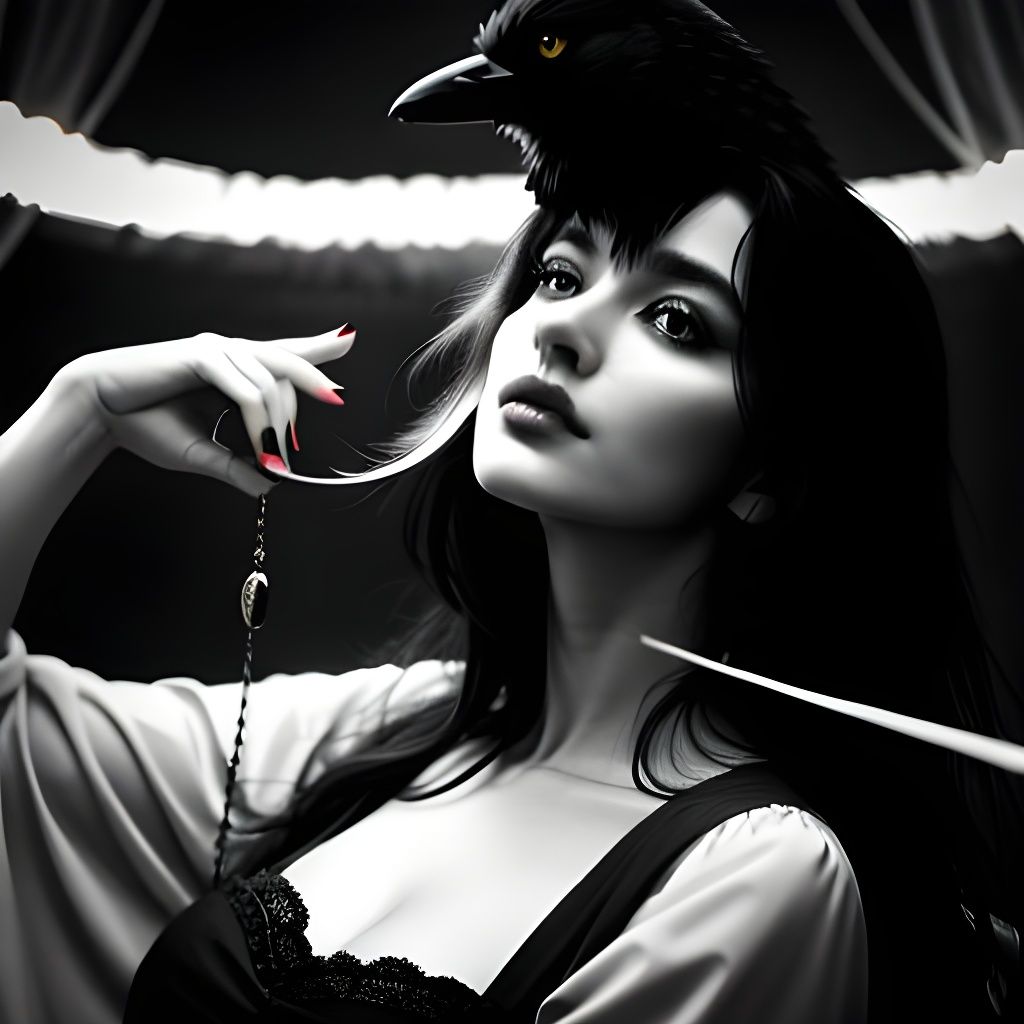 black crow - AI Generated Artwork - NightCafe Creator