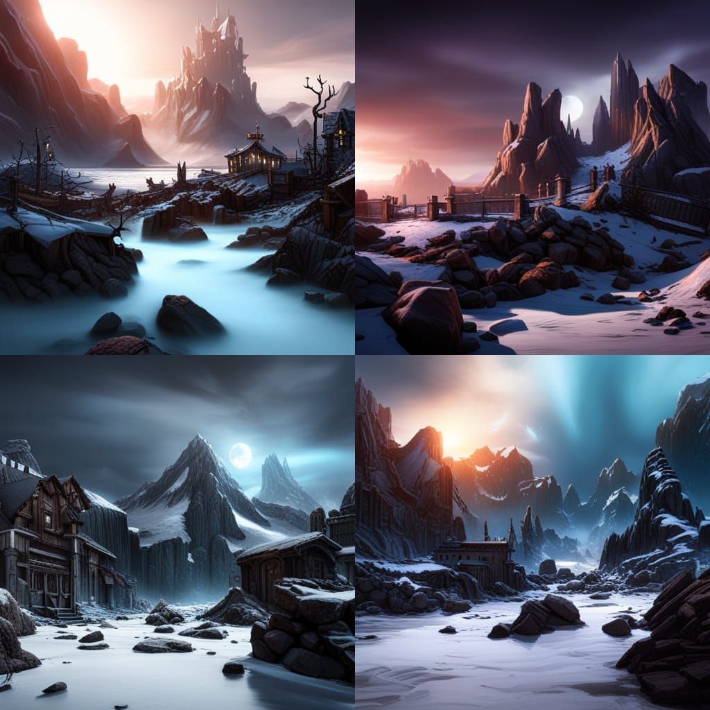 Hell Froze Over - AI Generated Artwork - NightCafe Creator