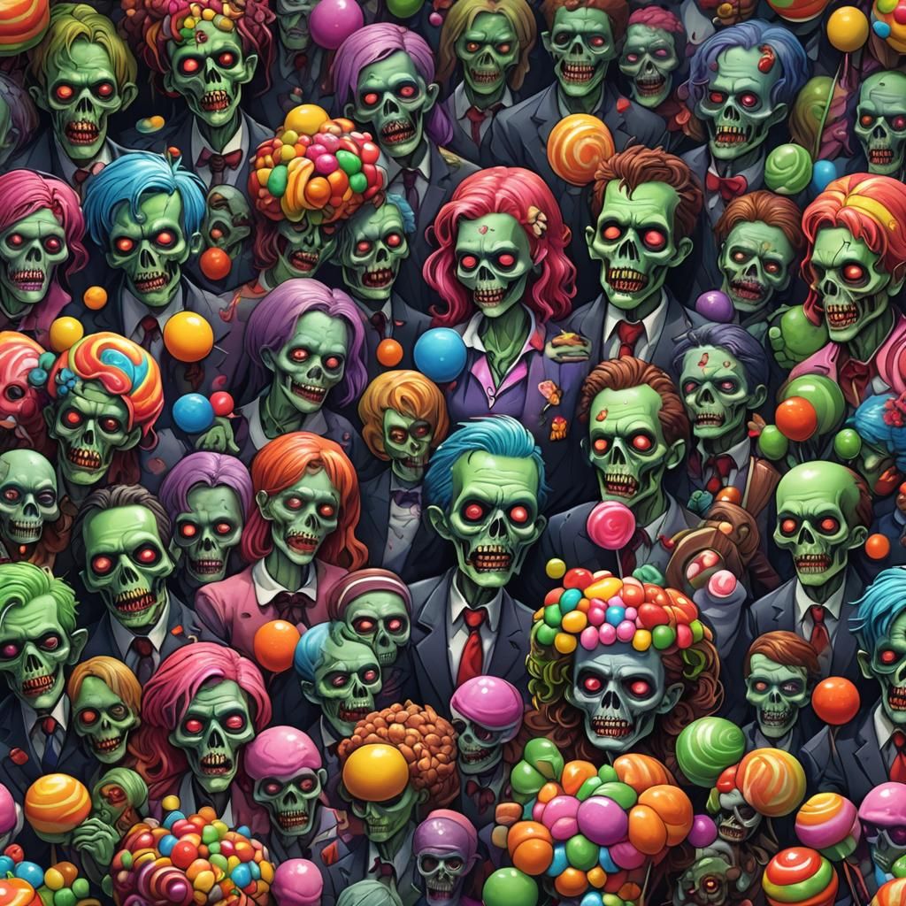 Zombie Prom - AI Generated Artwork - NightCafe Creator