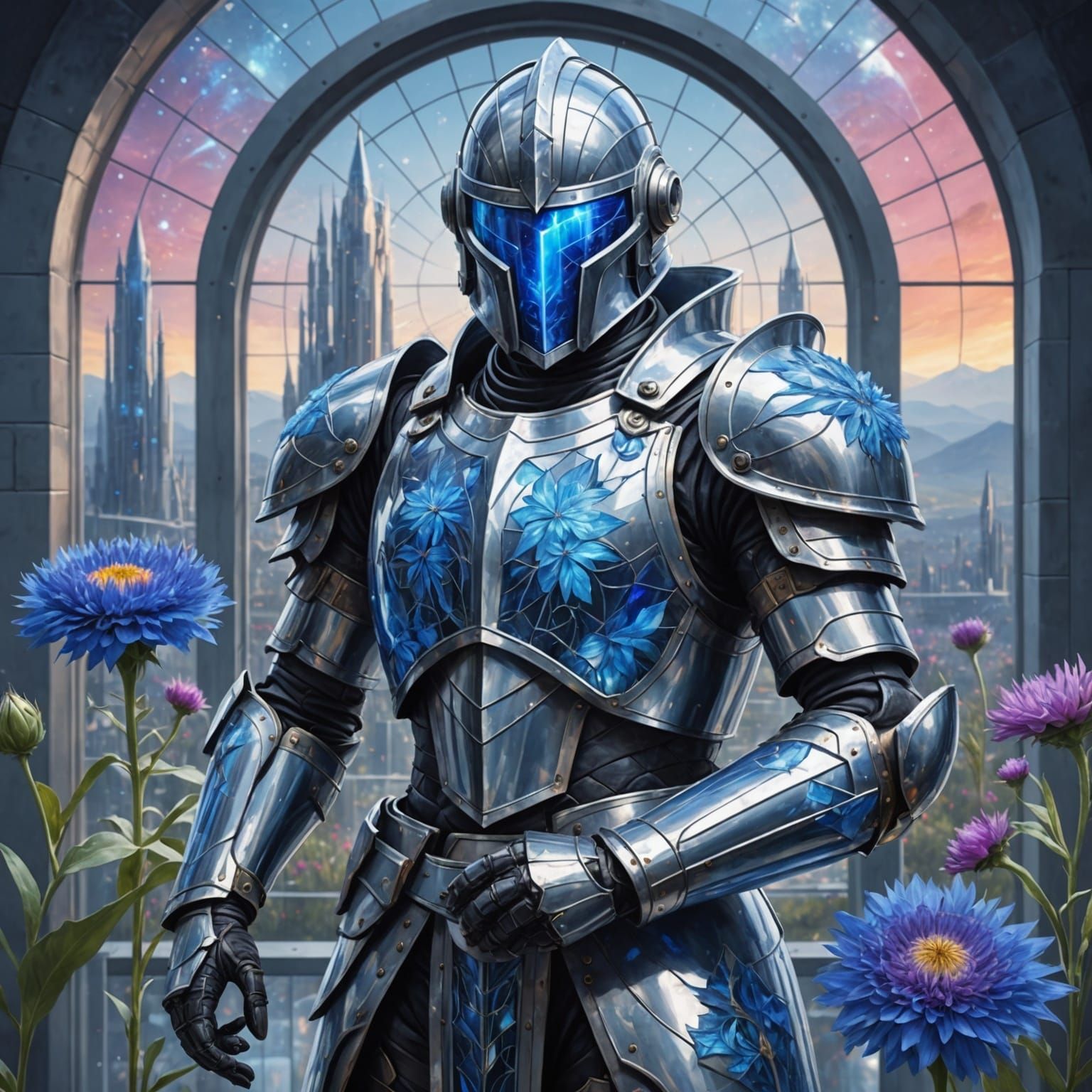 Tech-Knight - AI Generated Artwork - NightCafe Creator