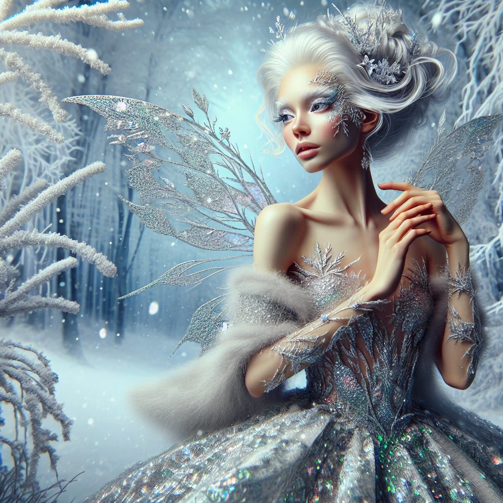 Winter Fae - AI Generated Artwork - NightCafe Creator