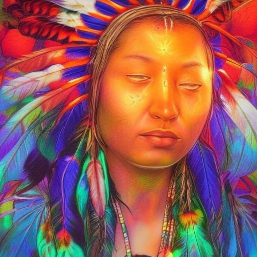 Osage Indian - AI Generated Artwork - NightCafe Creator