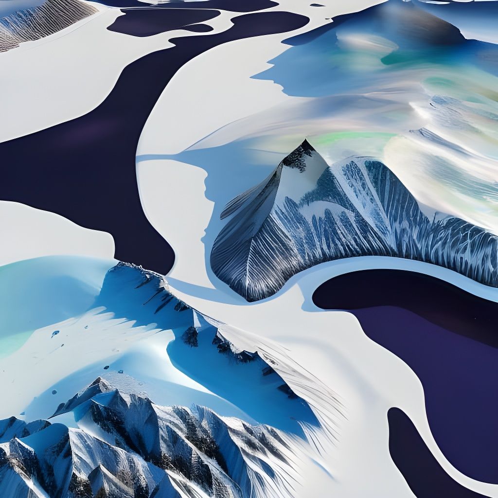 Antarctic From Above - AI Generated Artwork - NightCafe Creator