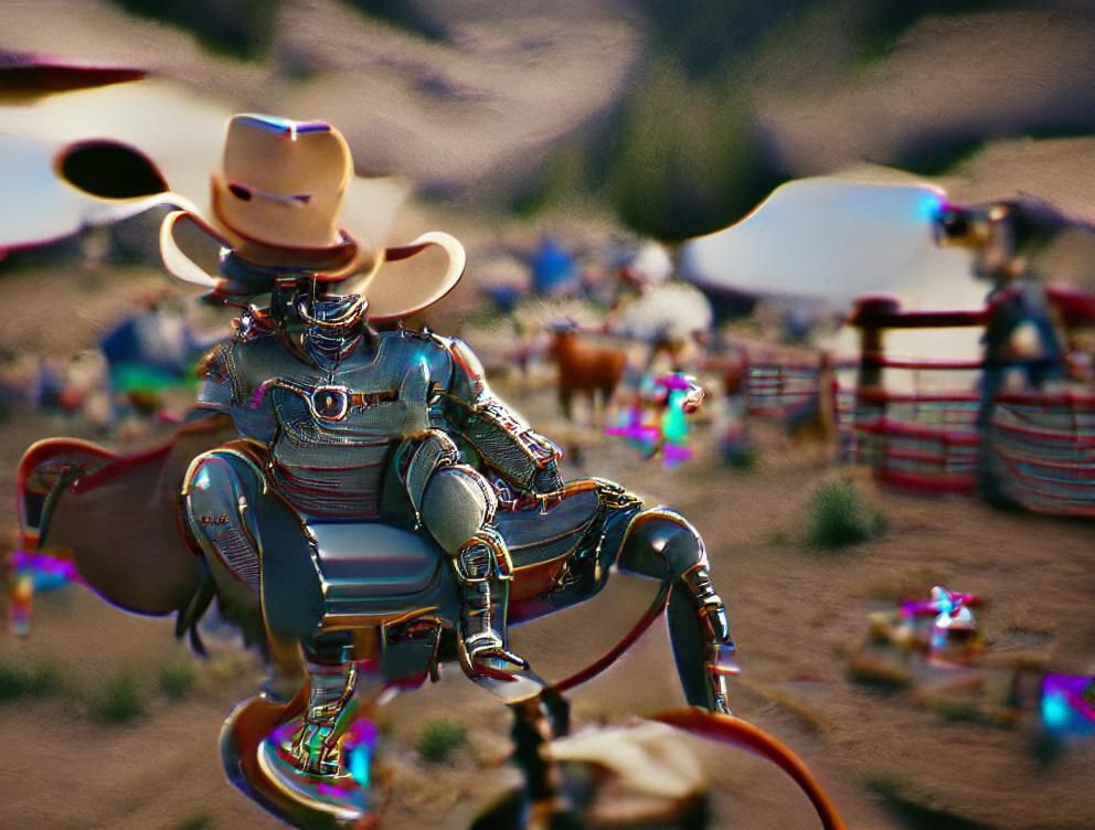Robot cowboy, 8k resolution - AI Generated Artwork - NightCafe Creator
