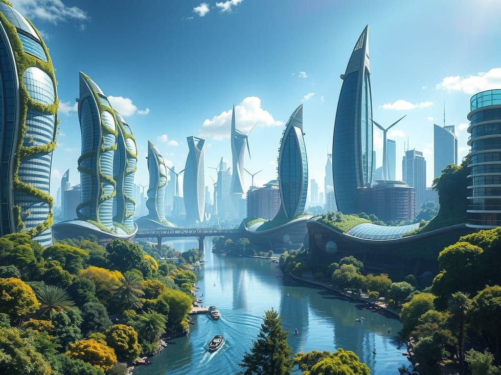 Solarpunk Cityscape - Solarpunk Cityscape