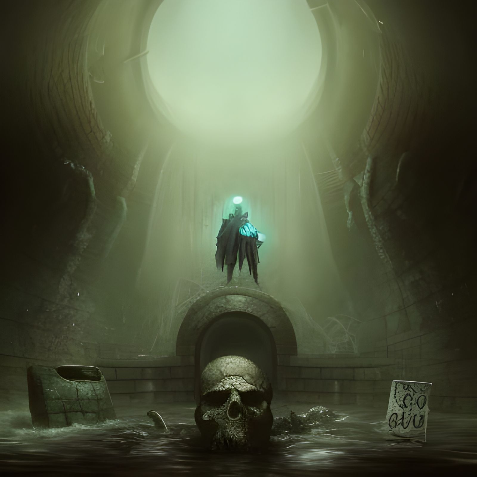 The Sunken Catacombs - AI Generated Artwork - NightCafe Creator