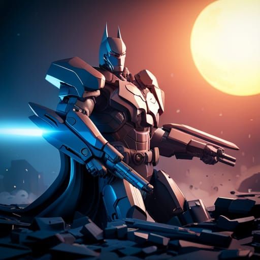 Mecha Batman - AI Generated Artwork - NightCafe Creator