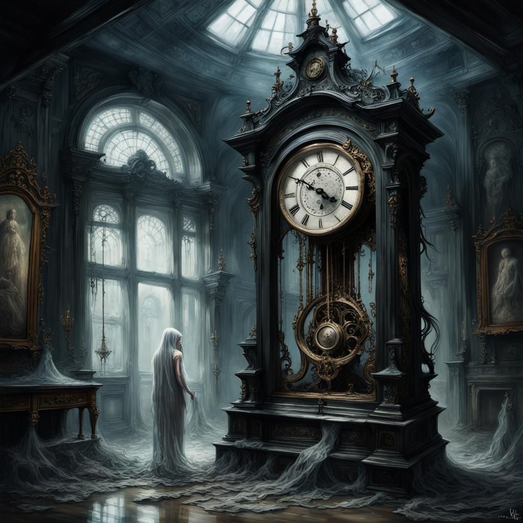 the clock - AI Generated Artwork - NightCafe Creator