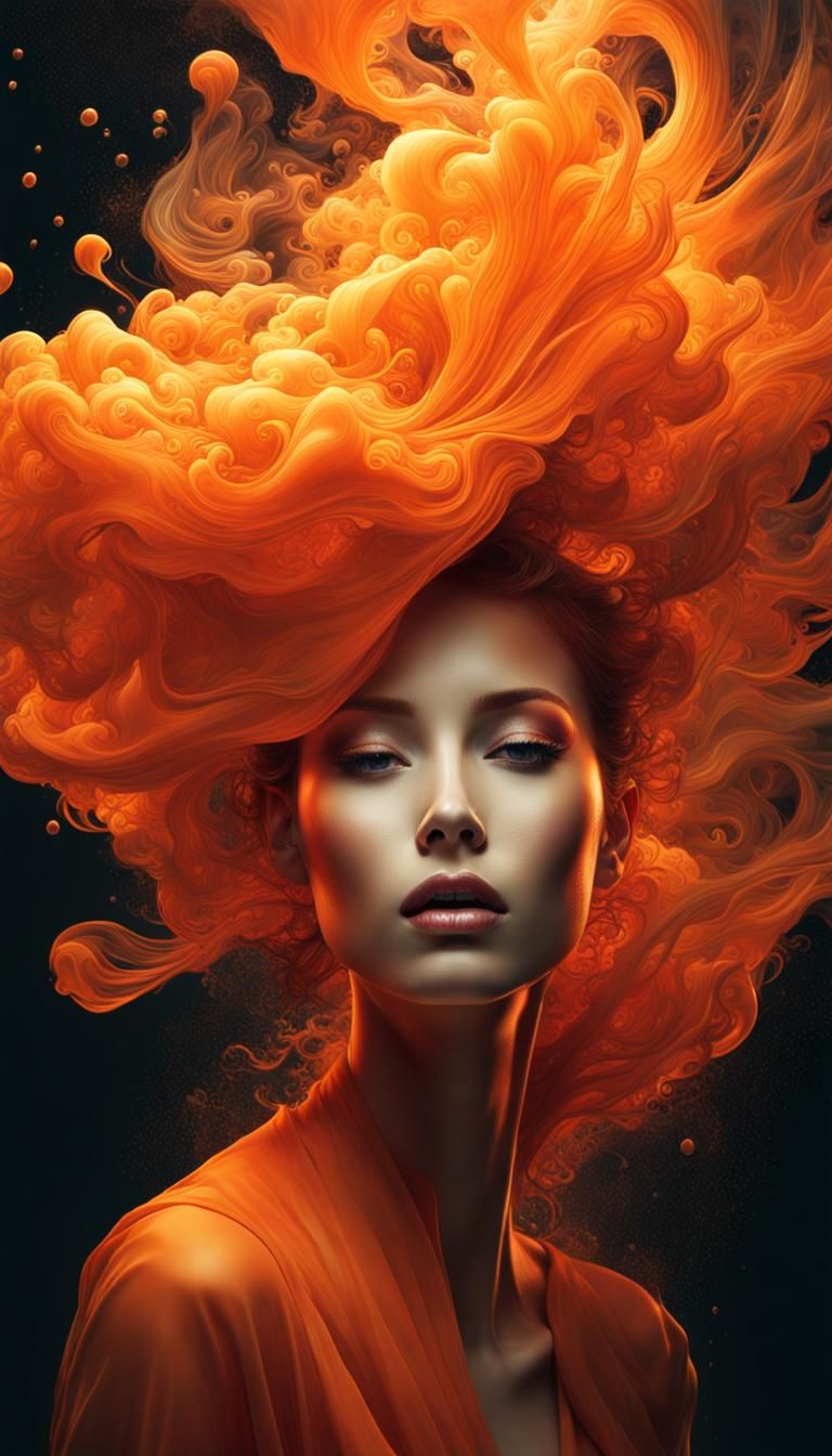 Orange-Flavored Thoughts - AI Generated Artwork - NightCafe Creator