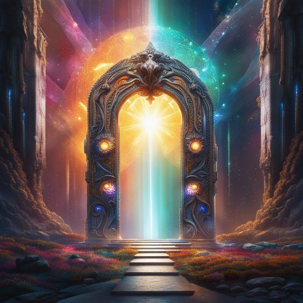 ethereal portal gate - AI Generated Artwork - NightCafe Creator