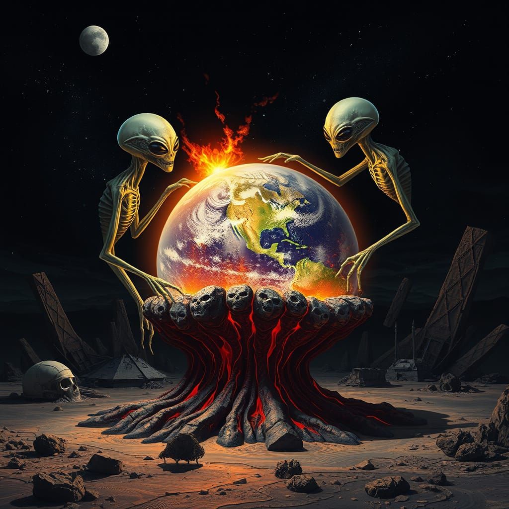 Aliens melt the earth - Apocalyptic Aliens Unleash Inferno o...