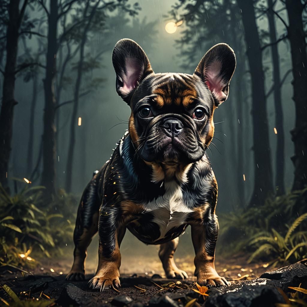 Frenchie Bulldog - AI Generated Artwork - NightCafe Creator