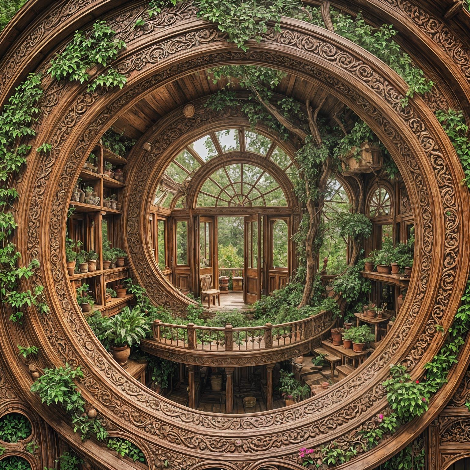 The carved house - Cherry Tree House in Stunning Detail