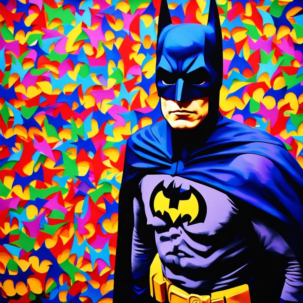 Batman Pop-Art - AI Generated Artwork - NightCafe Creator