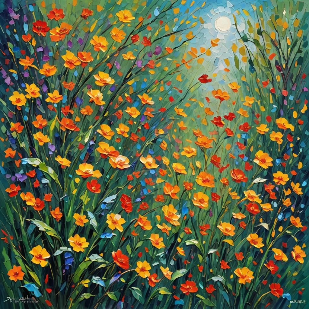 Una pintura vibrante y asequible, estilo moderno, postprocesamiento con ...