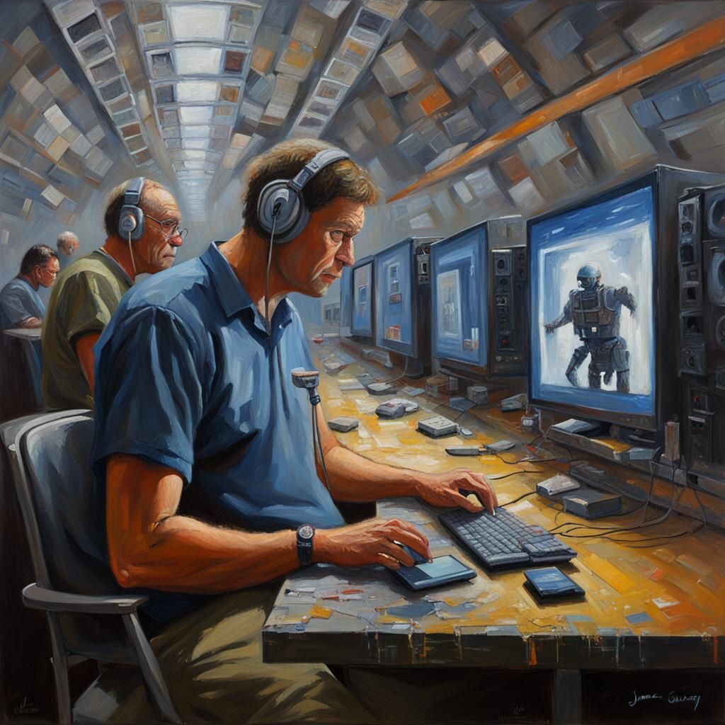 Working like robots to create robots: hmmm, - AI Generated Artwork ...