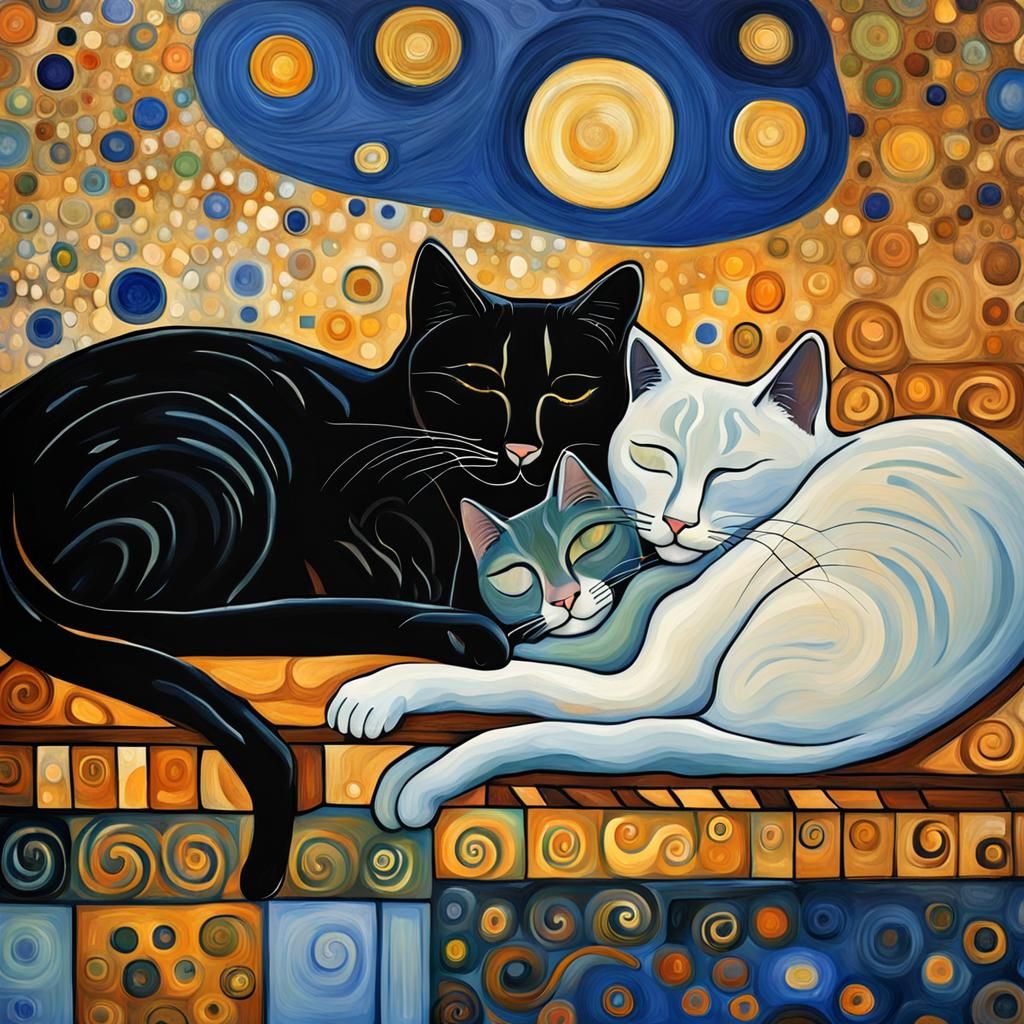 Cats afternoon - AI Generated Artwork - NightCafe Creator