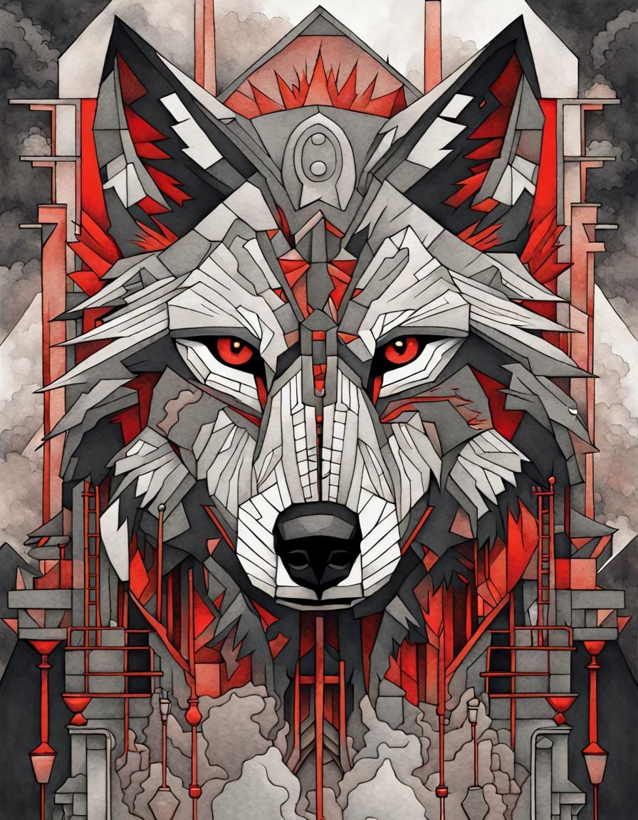 Tainted Wolf - AI Generated Artwork - NightCafe Creator