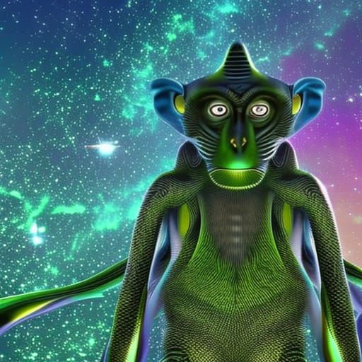 Galactic Monkey - AI Generated Artwork - NightCafe Creator