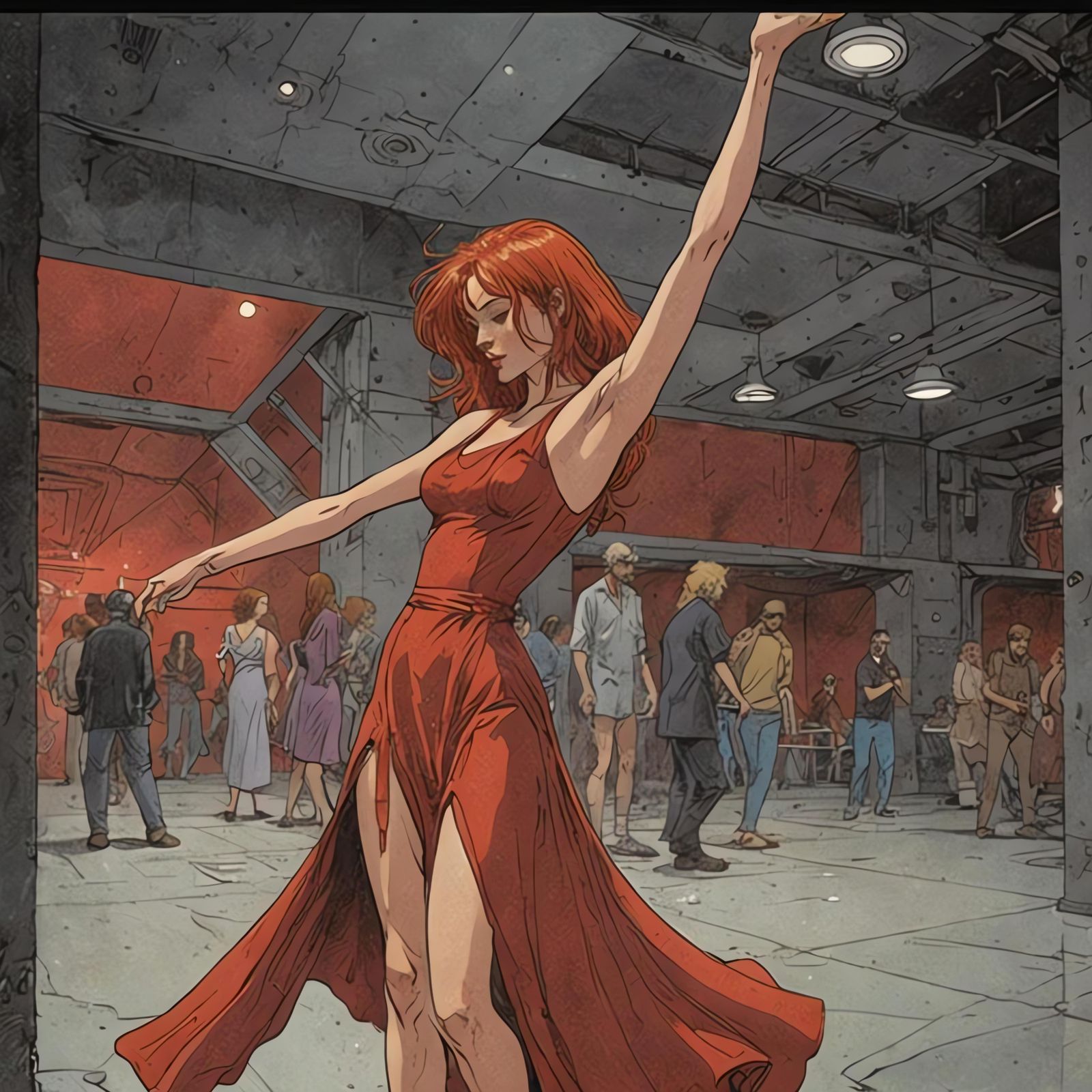 Red Dancer - AI Generated Artwork - NightCafe Creator