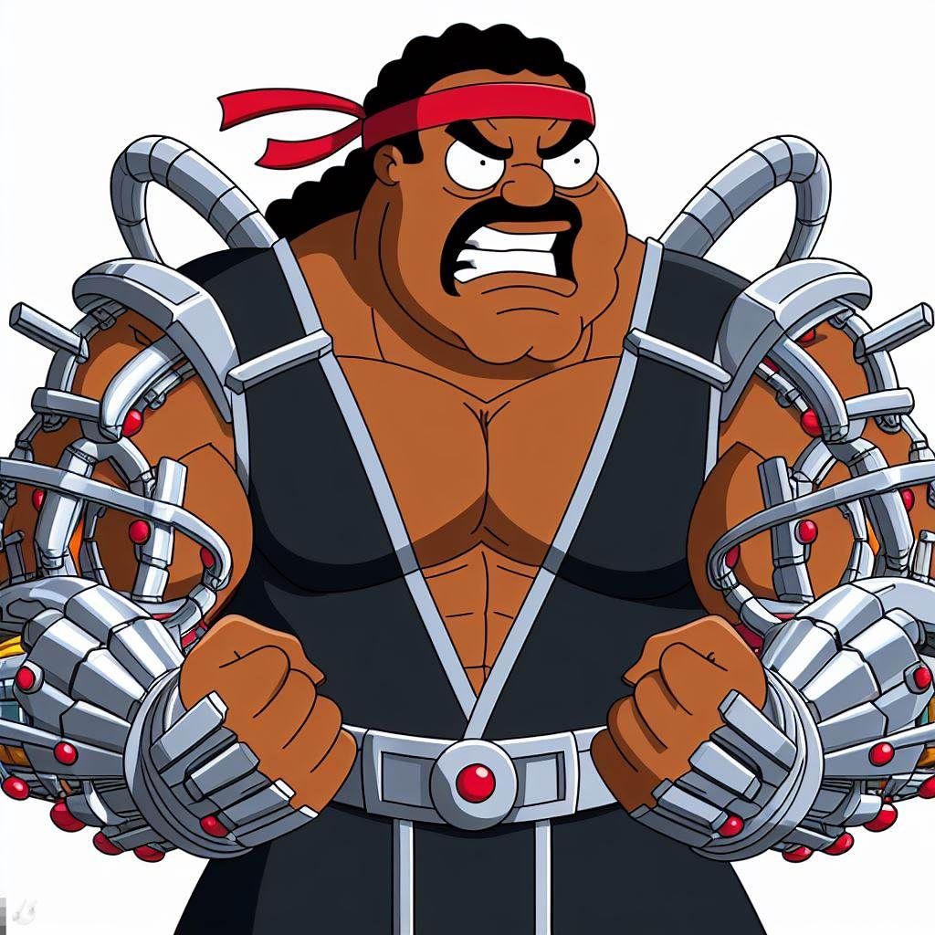 Angry Buff Cleveland Brown from Family Guy as (JAX) Jackson Briggs from ...