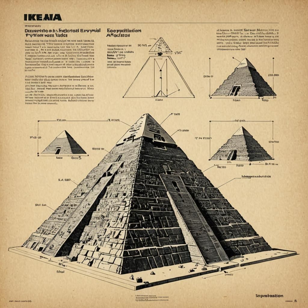 Ikea Instruction to build an Egyptian Pyramid :: Minimalistic ...