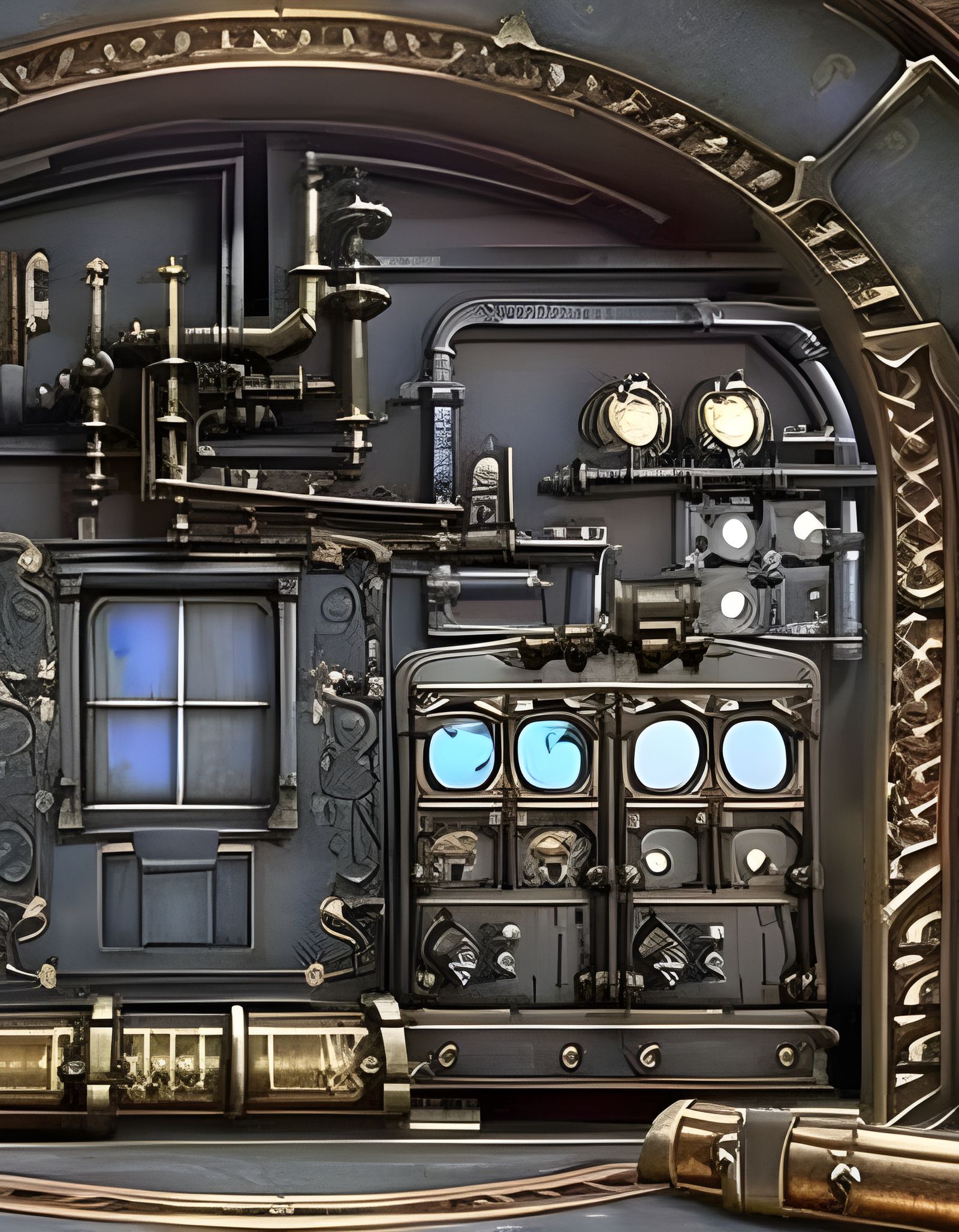 Steampunk styledTemporal discombobulator - AI Generated Artwork ...