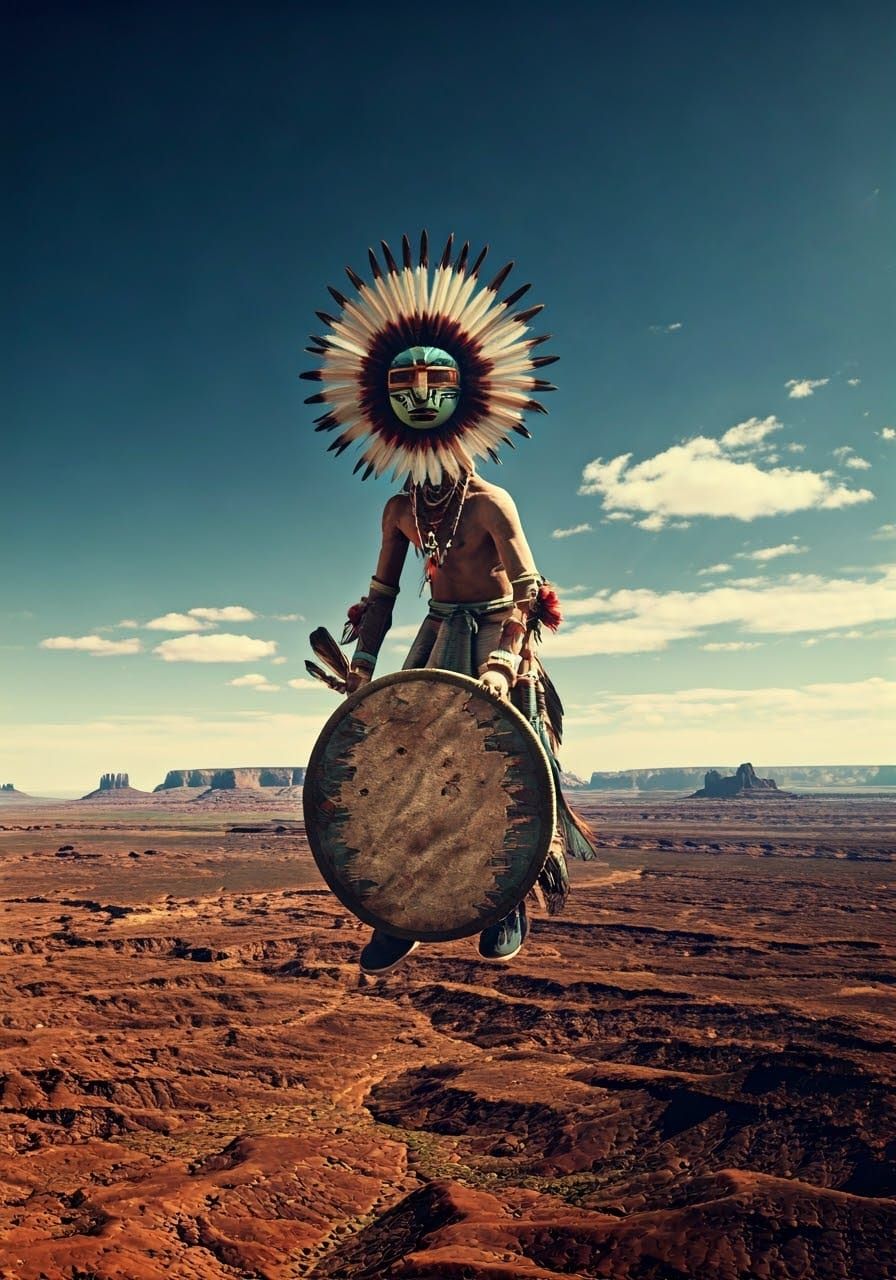 Traditional Hopi "Kachina figure" #6