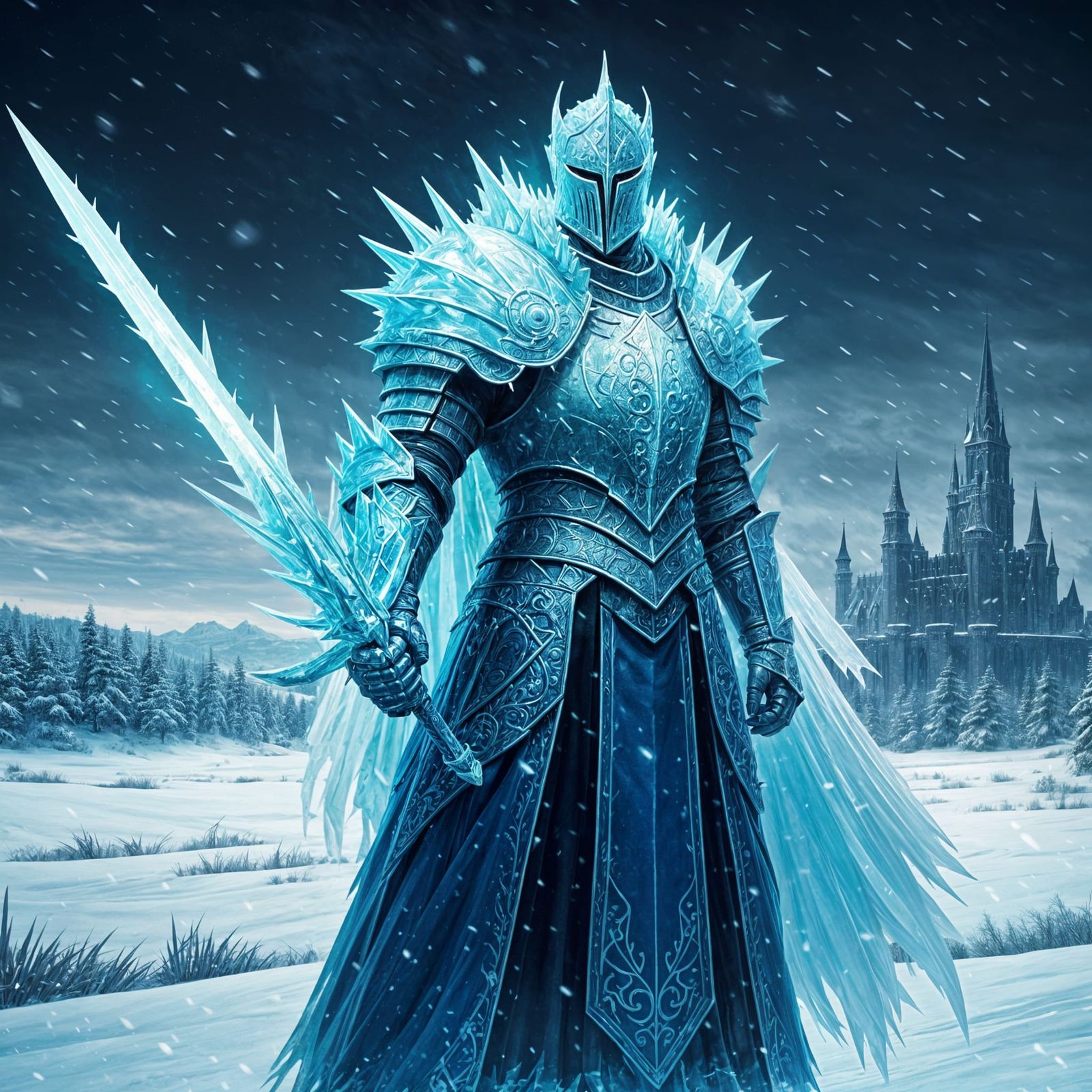 Frozen Knight of the Ice Palace - Epic Ice Knight in Frozen ...