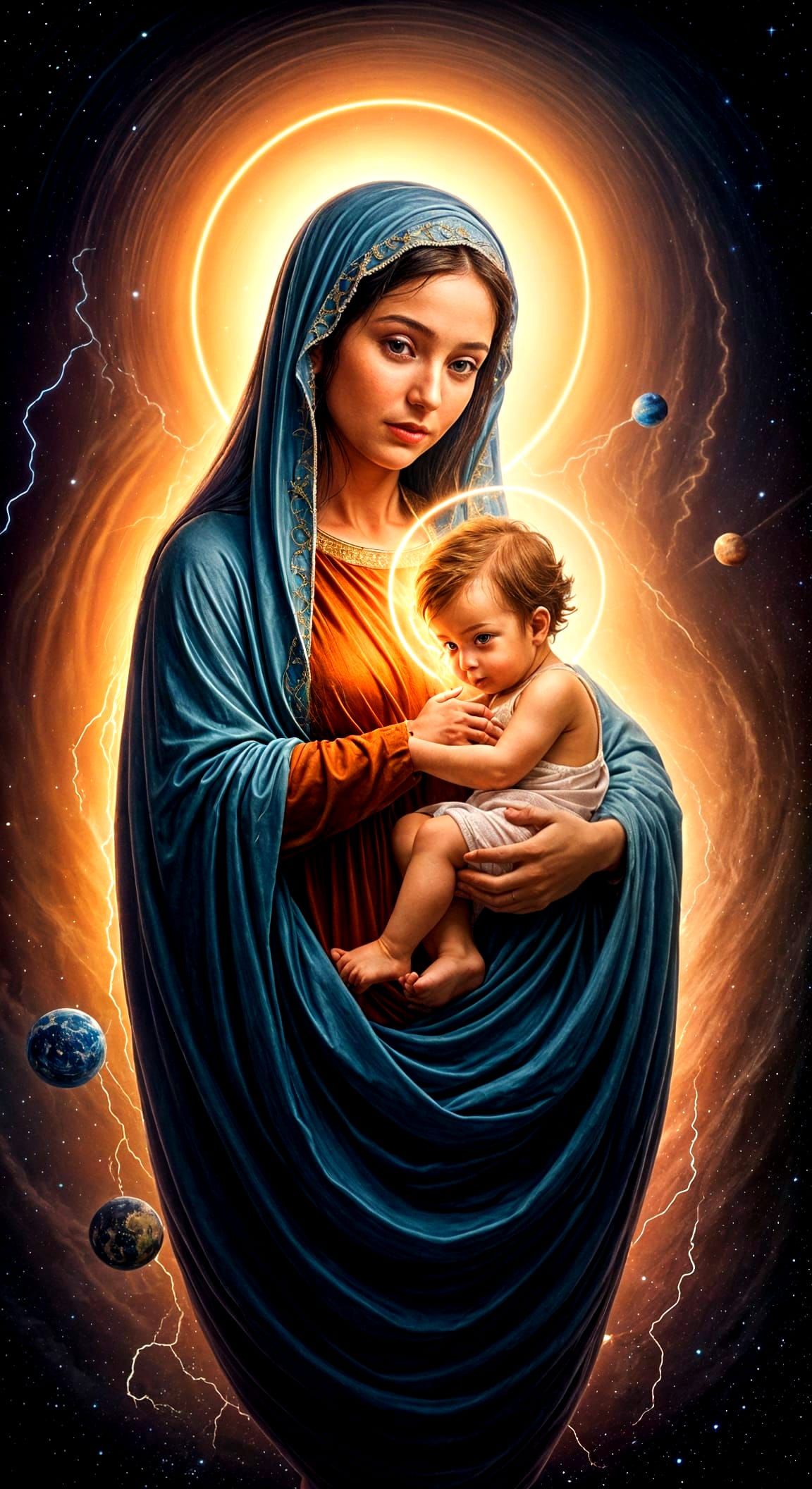 Mystical Mother of the Cosmos - AI Art