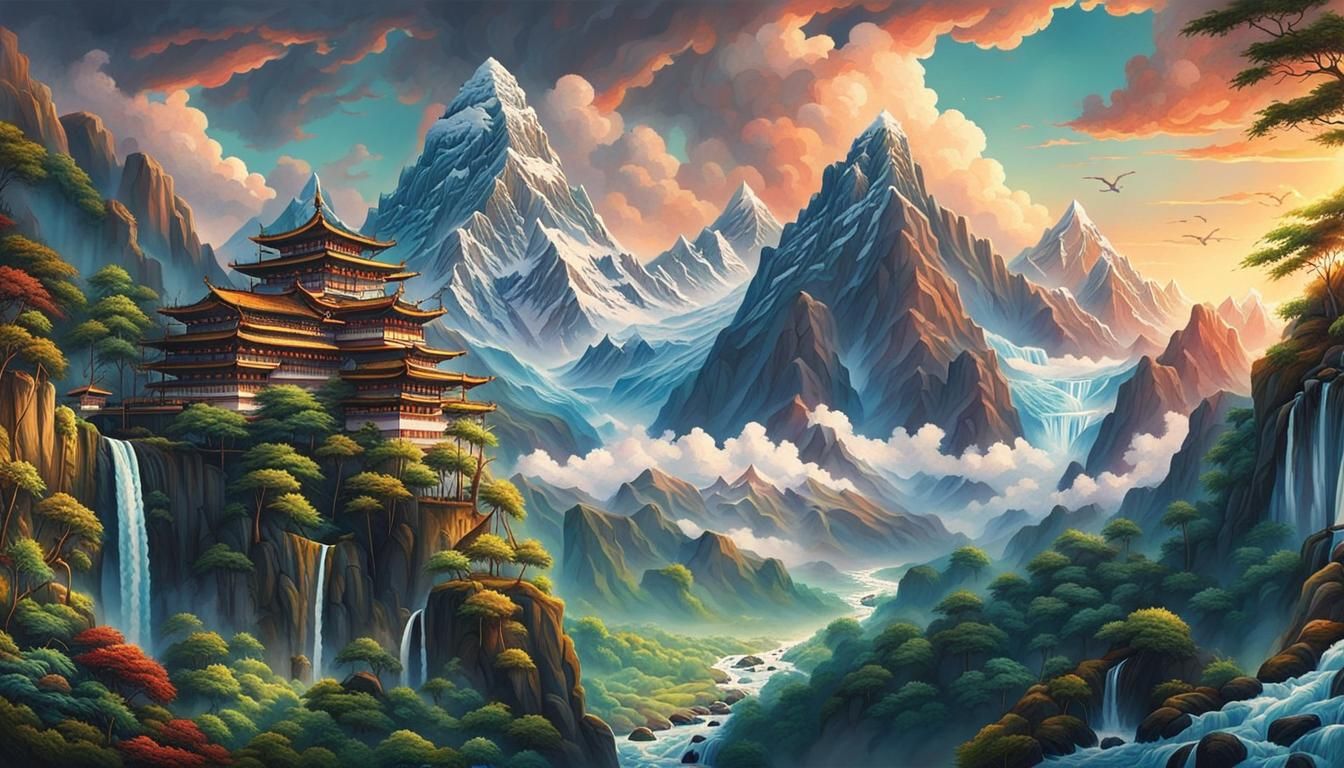 Kunlun Shan - AI Generated Artwork - NightCafe Creator