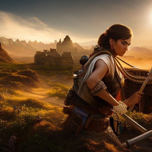 Archaeologist at a dig site - AI Generated Artwork - NightCafe Creator