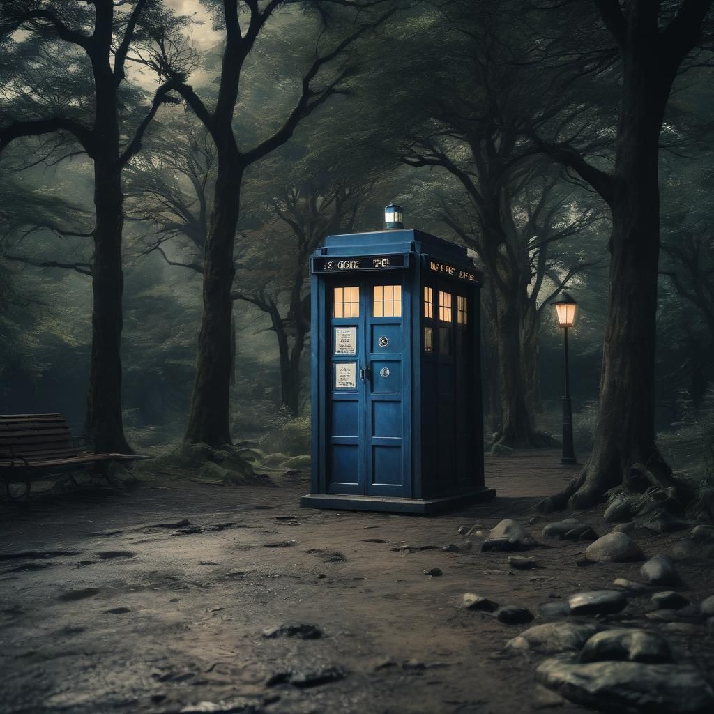 TARDIS type dessin animé - AI Generated Artwork - NightCafe Creator