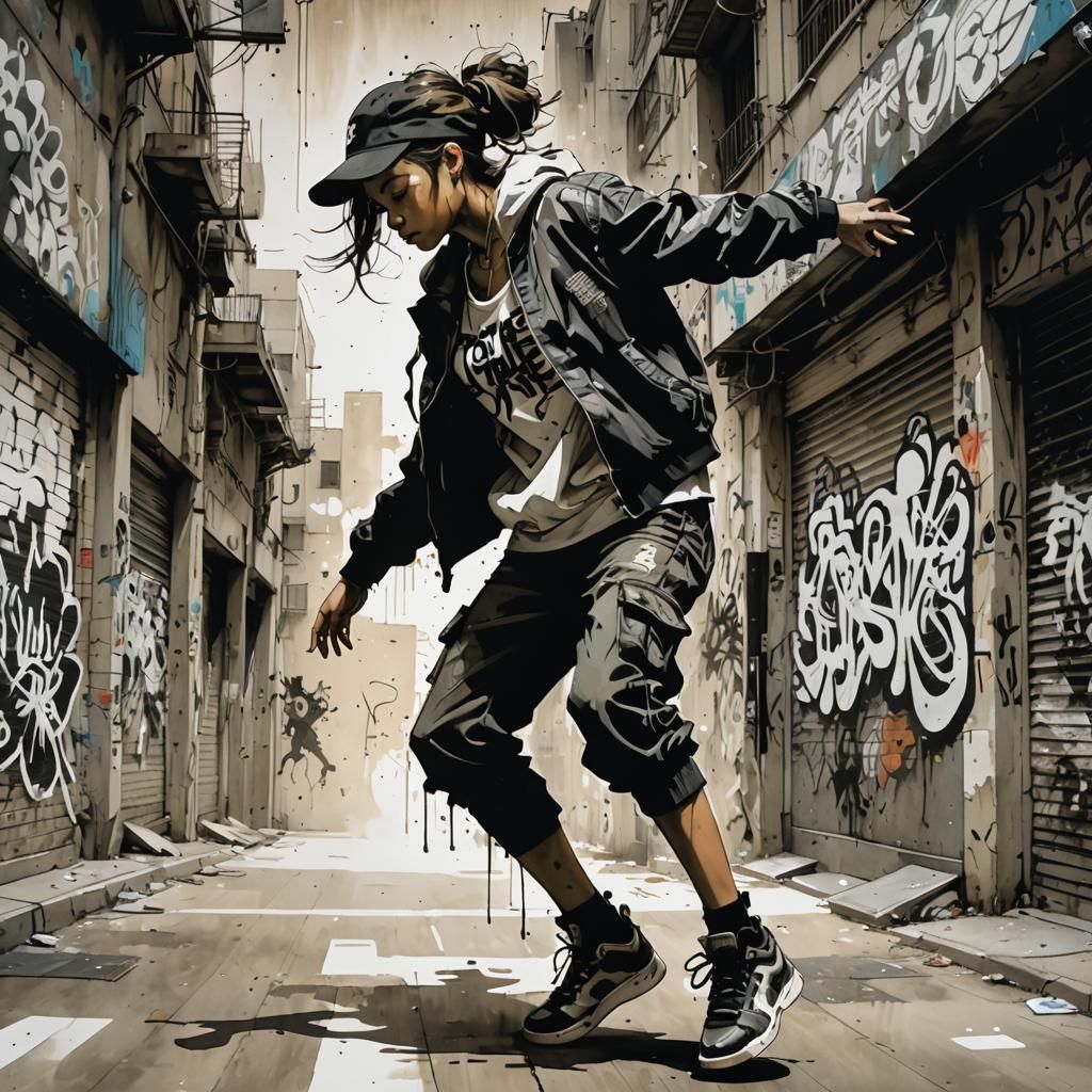 Hip Hop Dancer - AI Generated Artwork - NightCafe Creator