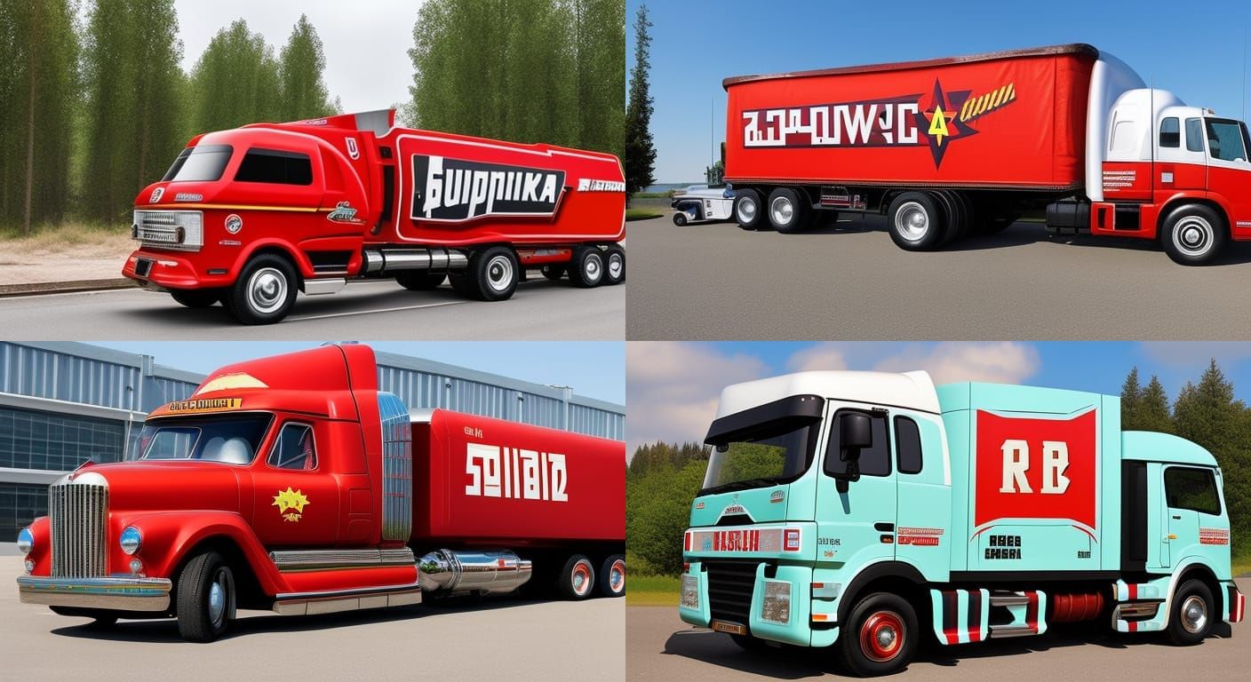 Custom Big Rig - AI Generated Artwork - NightCafe Creator